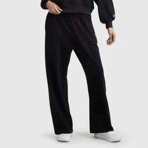 Champion Open Bottom Pant With C Logo - Black