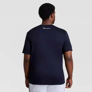 Champion Sport T-shirt, Reflective C Logo Big & Tall - Deep Navy