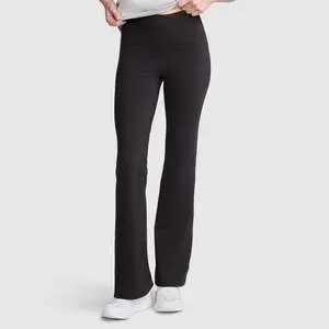 Champion Soft Touch Flare Leggings With C Logo - Black