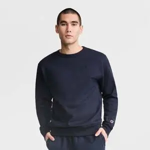 Champion Powerblend Crewneck Sweatshirt With C Logo - Deep Navy
