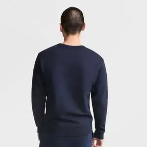 Champion Powerblend Crewneck Sweatshirt With C Logo - Deep Navy