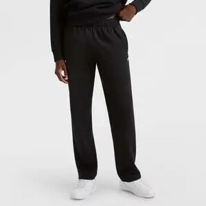 Champion Powerblend Sweatpants, Open Hem, C Logo - Black