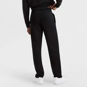 Champion Powerblend Sweatpants, Open Hem, C Logo - Black
