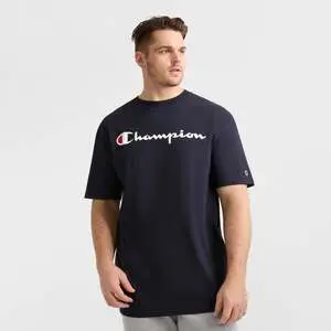 Champion Classic Graphic T-shirt, Script Logo Big & Tall - Deep Navy