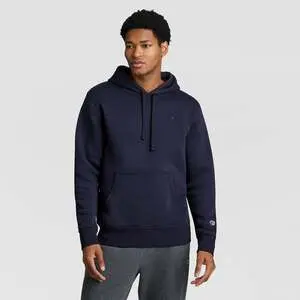Champion Powerblend C Logo Hoodie - Deep Navy
