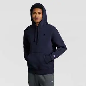 Champion Powerblend C Logo Hoodie - Deep Navy