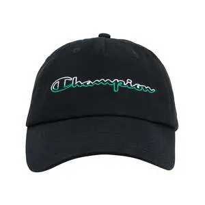 Champion Split Script Dad Adjustable Cap - Black