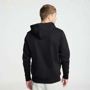 Champion Powerblend Full-zip Hoodie With C Logo - Black