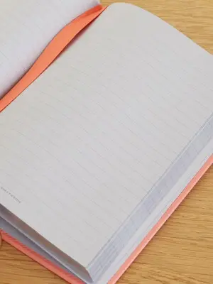 Smythson Chelsea Pear Printed Textured-leather Notebook - Pink