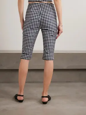 Posse Chiara Cropped Cotton-blend Capri Pants - Black