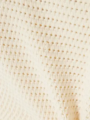 Posse Cropped Strapless Crochet Top