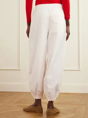 RÙADH Organic Cotton-poplin Tapered Pants