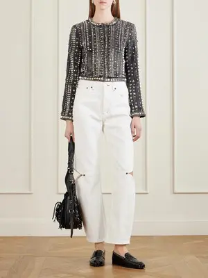 R13 Embellished Cotton-blend Jacket