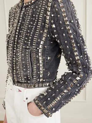 R13 Embellished Cotton-blend Jacket