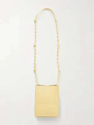 JIL SANDER Tangle Leather Shoulder Bag