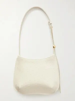 Jacquemus Le Petit Bisou Leather Shoulder Bag - Neutrals