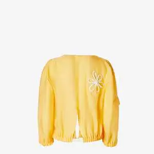 Fendi Ajour Silk Organza Blouson
