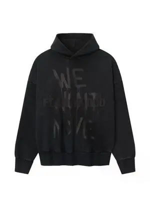 Fear Of God Logo-lettering Hoodie - Black