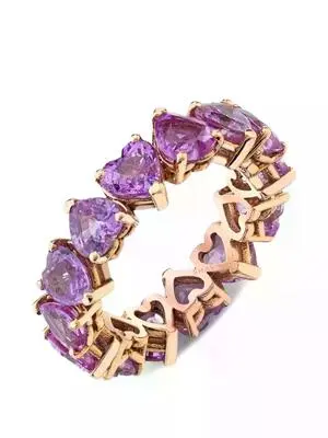 Shay Sapphire Heart Ring - Pink