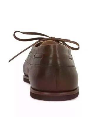 Auralee Lace-up Leather Loafers