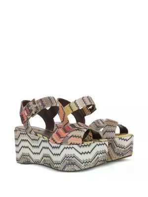 Missoni Graphic Print Platform Sandals