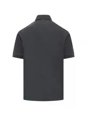 Zegna Short-sleeve Cotton Polo Shirt - Blue