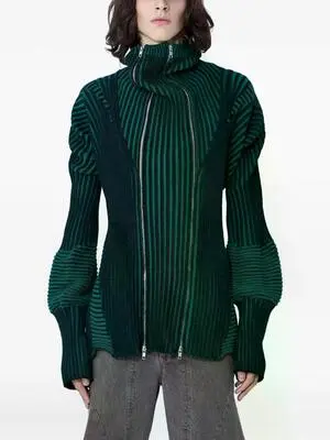 LUEDER Ribbed Zip-up Jacket