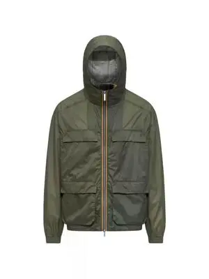 K-WAY Hooded Multi-pocket Jacket - Green