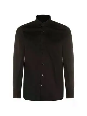 MAZZARELLI Buttoned Slim Shirt - Black