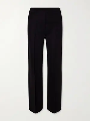 HIGH SPORT Evie Pleated Knitted Wide-leg Pants