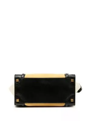 Celine 2013 Micro Tricolor Leather Luggage Tote Bag