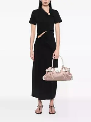 FERRAGAMO Gancini Canvas Marisa Handbag