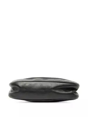 Gucci Leather Trimmed Canvas Shoulder Bag
