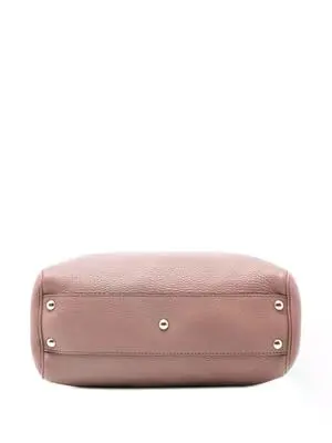 Gucci Small Calfskin Bamboo Shopper Satchel - Pink