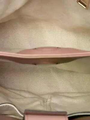 Gucci Small Calfskin Bamboo Shopper Satchel - Pink