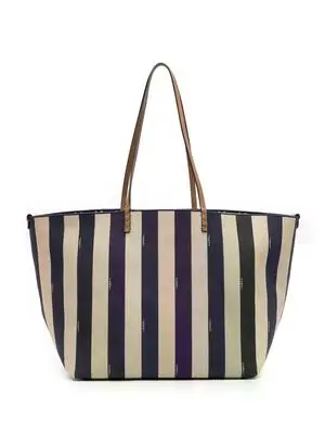 Fendi Large Zucca Canvas Reversible Tote Bag - Blue