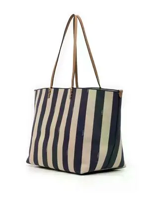 Fendi Large Zucca Canvas Reversible Tote Bag - Blue