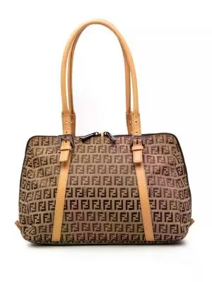 Fendi 2000-2010 Zucchino Canvas Shoulder Bag