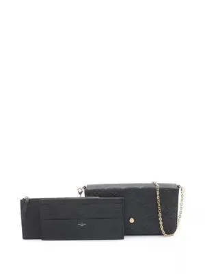 LOUIS VUITTON 2021 Monogram Empreinte Pochette Felicie - Black