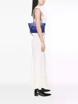 Celine Mini Leather Belt Bag Satchel - Blue