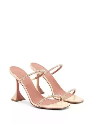 Amina Muaddi 95mm Gilda Heeled Sandals
