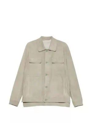 SALVATORE SANTORO Leather Shirt - Green