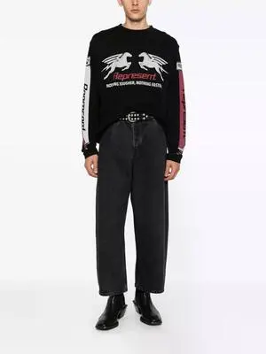 REPRESENT Pegasus Long-sleeve T-shirt - Black