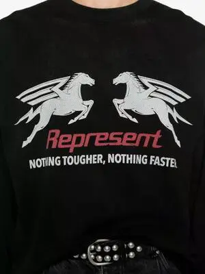 REPRESENT Pegasus Long-sleeve T-shirt - Black
