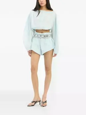 ROTATE BY BIRGER CHRISTENSEN Tie-strap Long-sleeve Blouse