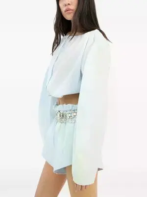 ROTATE BY BIRGER CHRISTENSEN Tie-strap Long-sleeve Blouse