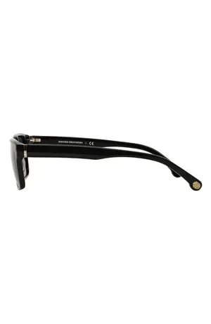 Brooks Brothers Rectangular Sunglasses - Black/grey