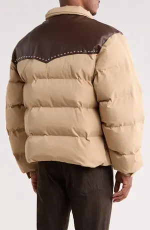 NOTHING GROWS OVERNIGHT Western Down Puffer Jacket