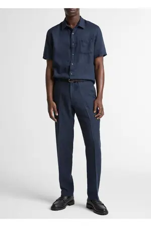 Vince Linen Classic Fit Trousers