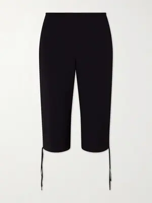 COLLEEN ALLEN Theatre Cropped Stretch-crepe Capri Pants